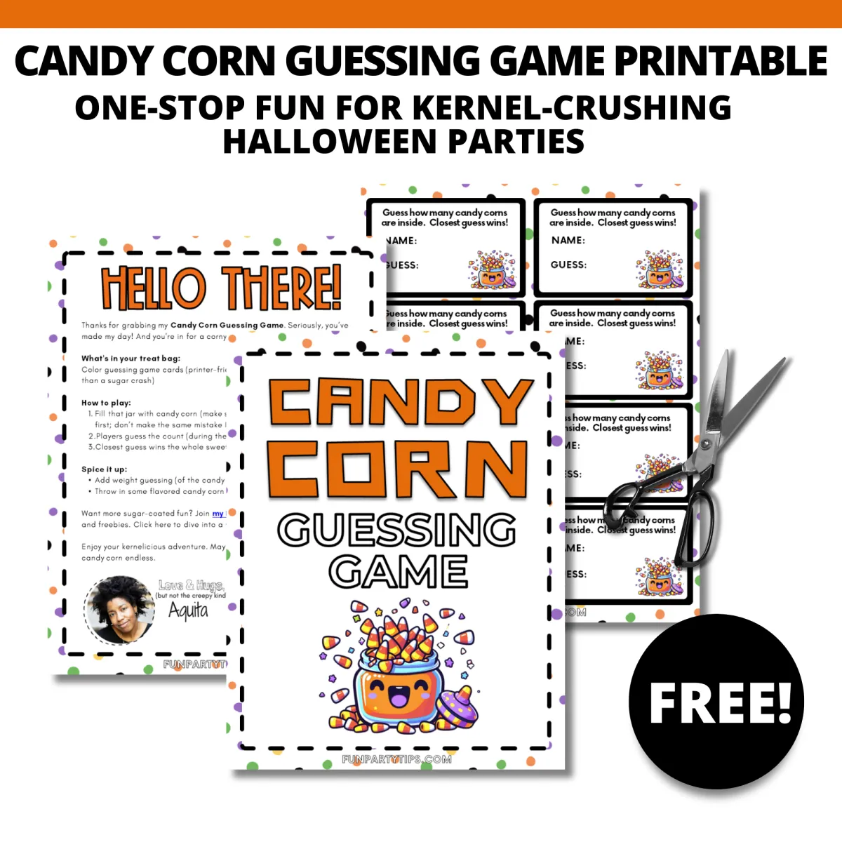 Candy Corn Guessing Game Freebie Printable