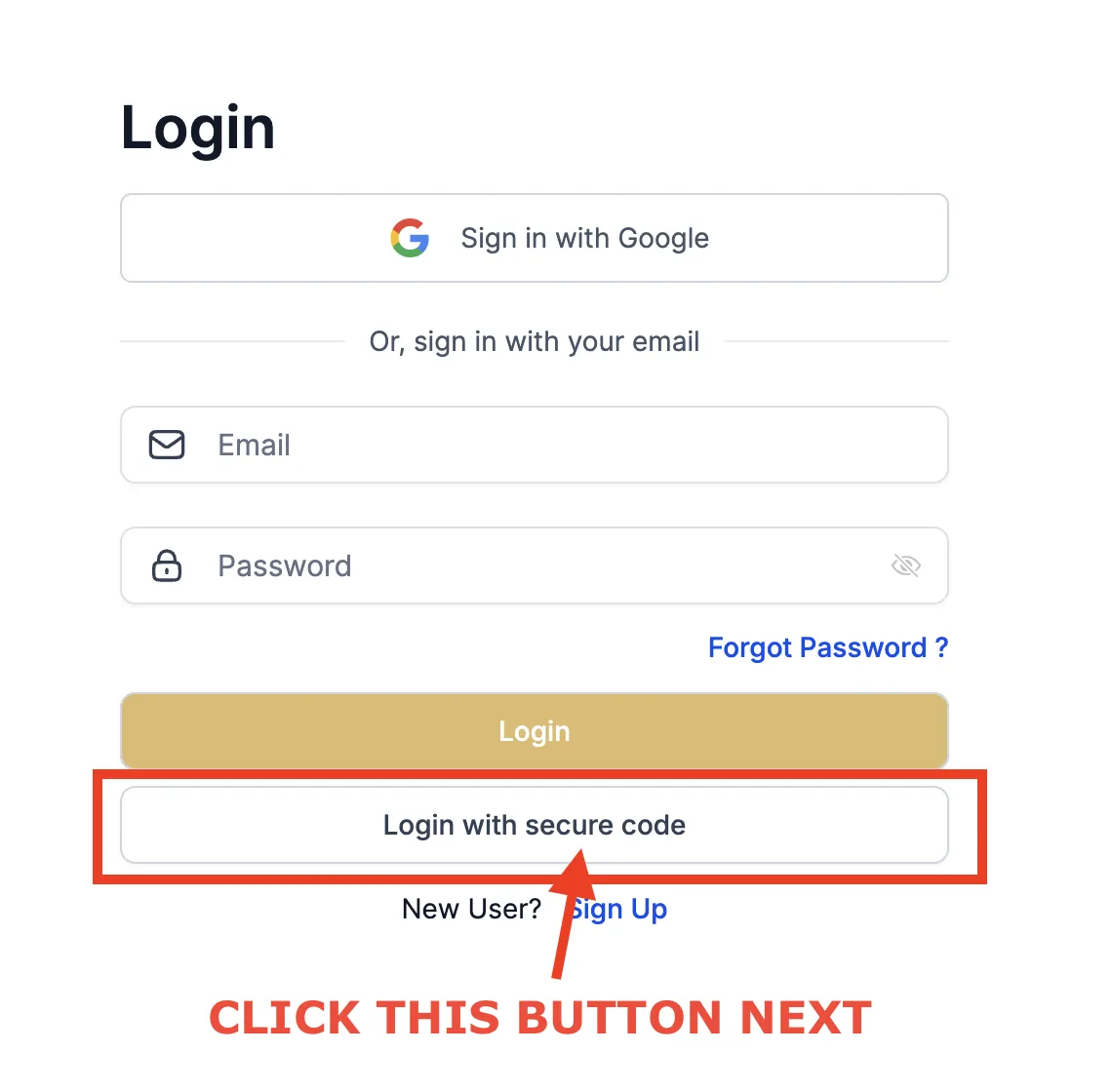 Step #4: Enter the email address you signed up with then click on ...