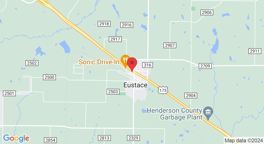 Our Location | 1st Class Barber College | Eustace, Texas